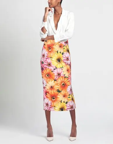 Dolce & Gabbana Floral Print Midi Skirt