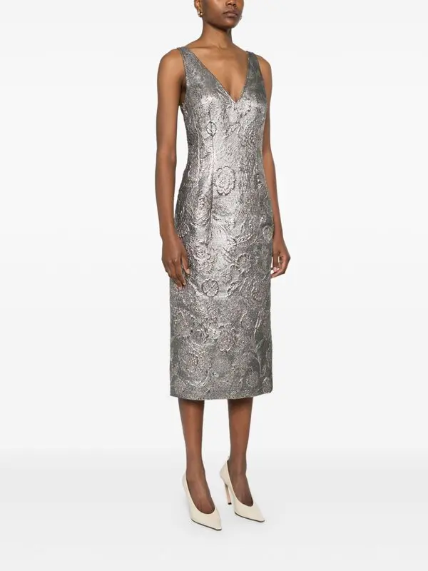 TOTEME Brocade Midi Dress
