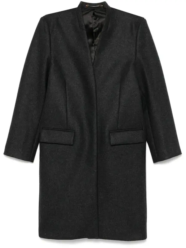 TOTEME Deep Pleat Overcoat - Grey