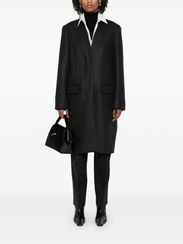 TOTEME Deep Pleat Overcoat - Grey