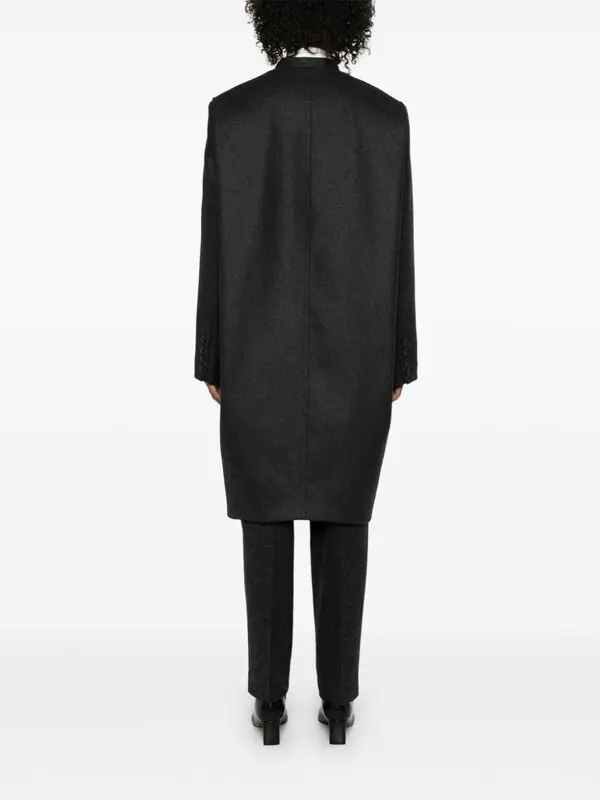 TOTEME Deep Pleat Overcoat - Grey