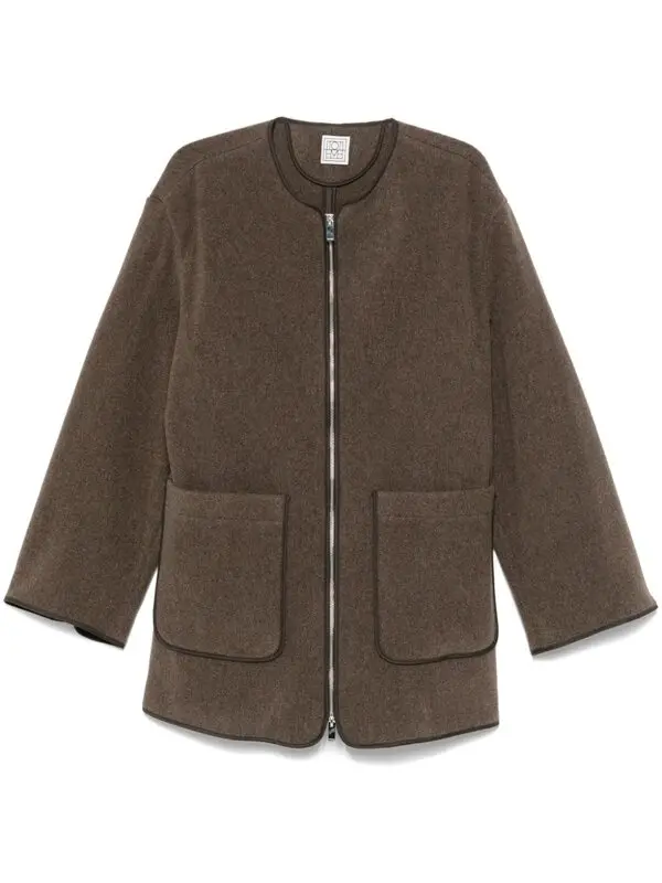 TOTEME Zip-up Jacket - Brown