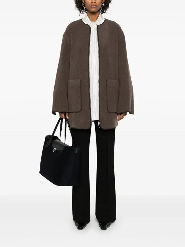 TOTEME Zip-up Jacket - Brown