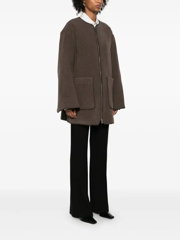 TOTEME Zip-up Jacket - Brown