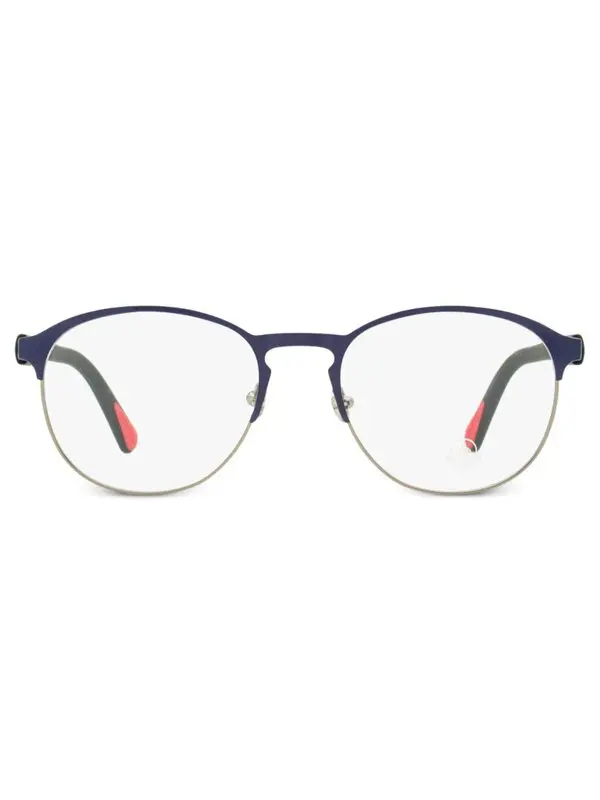 Moncler Oval Frame Glasses - Blue