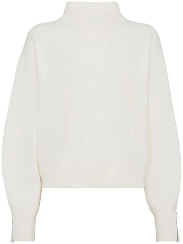 Brunello Cucinelli Cashmere Mock-neck Top