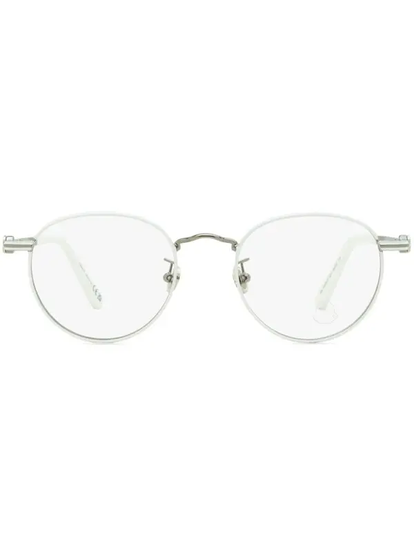 Moncler Oval-frame Glasses - Silver