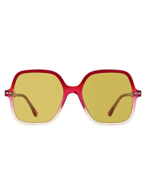 Isabel Marant Logo-engraved Sunglasses - Red