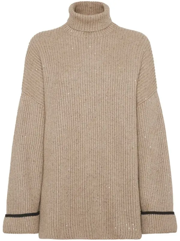 Brunello Cucinelli High-neck Knitted Jumper