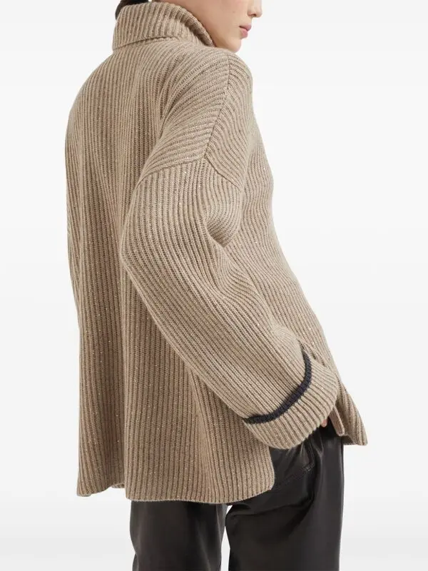 Brunello Cucinelli High-neck Knitted Jumper