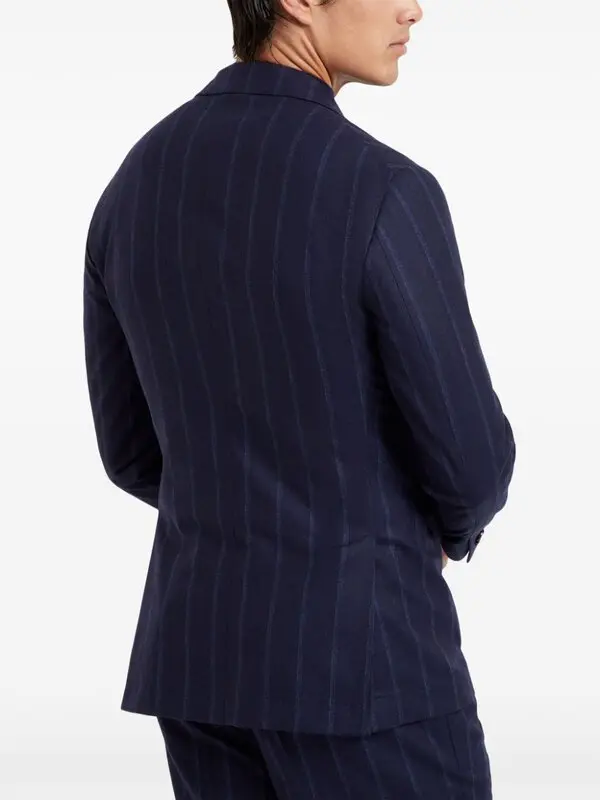 Brunello Cucinelli Striped Wool Blazer
