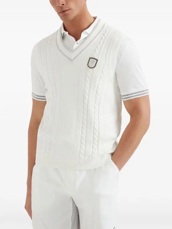 Brunello Cucinelli Cable Knit Vest