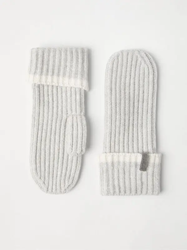 Brunello Cucinelli Cashmere Gloves - Grey