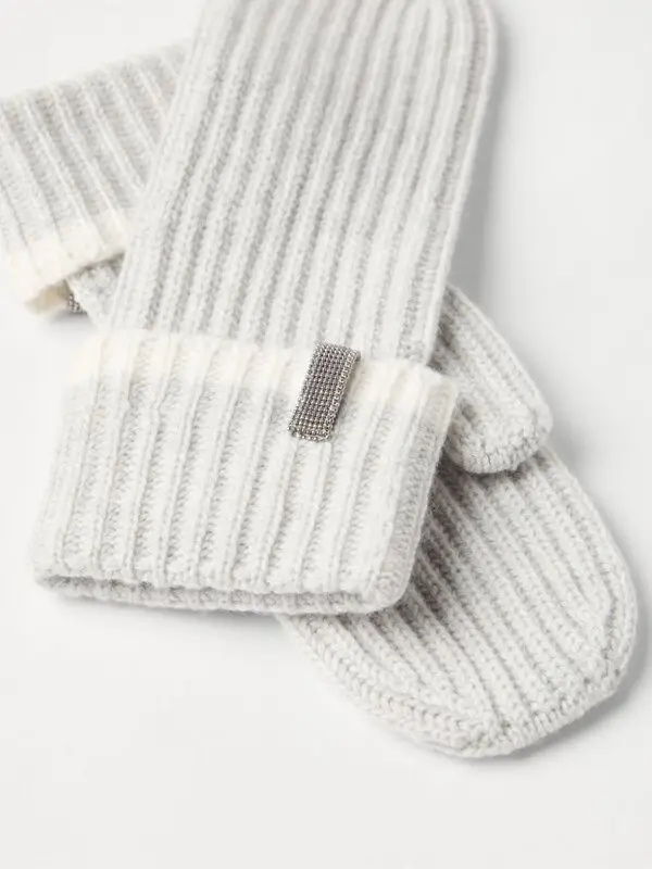 Brunello Cucinelli Cashmere Gloves - Grey