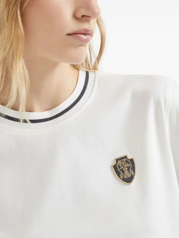 Brunello Cucinelli Logo-patch Cotton T-shirt