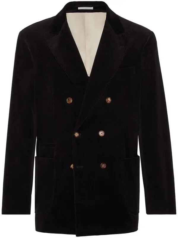 Brunello Cucinelli Double-breasted Blazer - Black