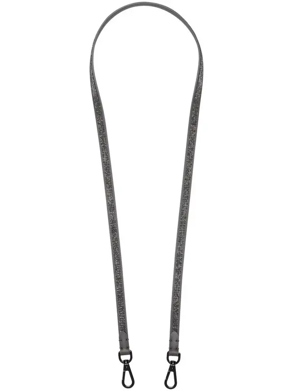 Brunello Cucinelli Stud-embellished Keyholder - Silver