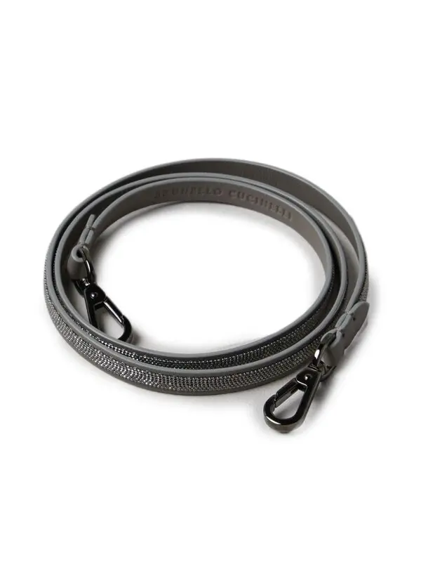 Brunello Cucinelli Stud-embellished Keyholder - Silver