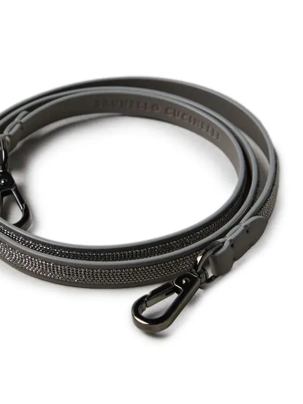 Brunello Cucinelli Stud-embellished Keyholder - Silver