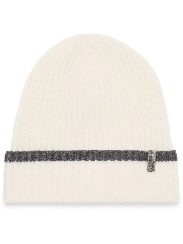 Brunello Cucinelli Cashmere Beanie - Neutrals