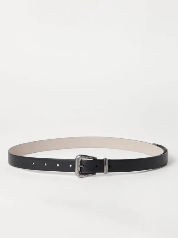 Brunello Cucinelli Leather Belt - Black