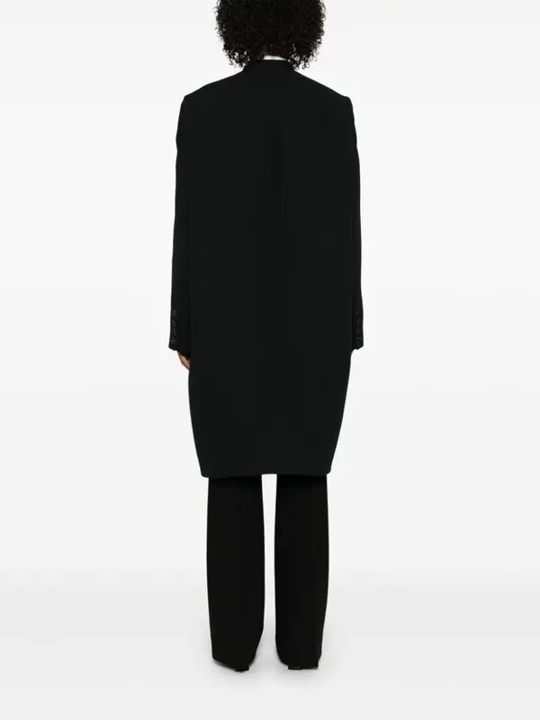 TOTEME Deep Pleat Coat - Black