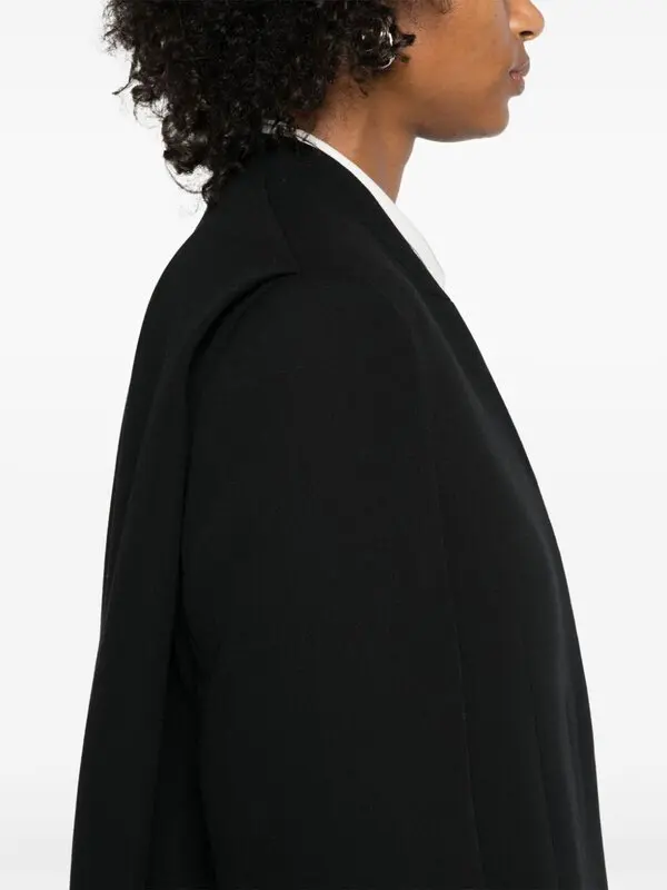 TOTEME Deep Pleat Coat - Black