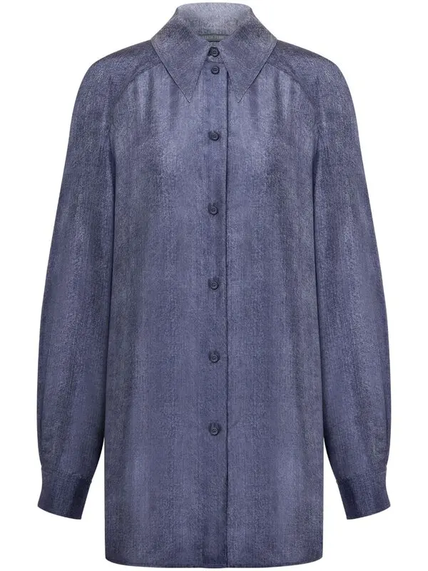 Alberta Ferretti Logo-plaque Shirt