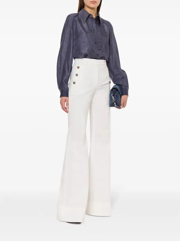 Alberta Ferretti Logo-plaque Shirt