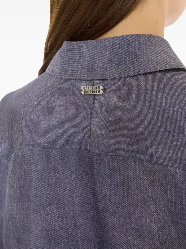Alberta Ferretti Logo-plaque Shirt