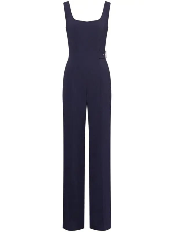 Alberta Ferretti Crossover-strap Jumpsuit - Blue