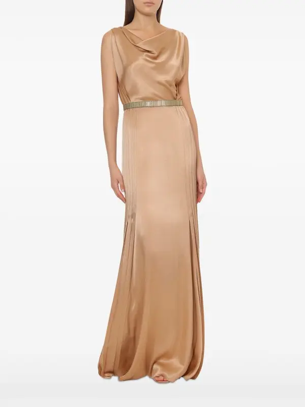 Alberta Ferretti Belted Gown
