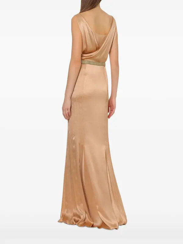 Alberta Ferretti Belted Gown