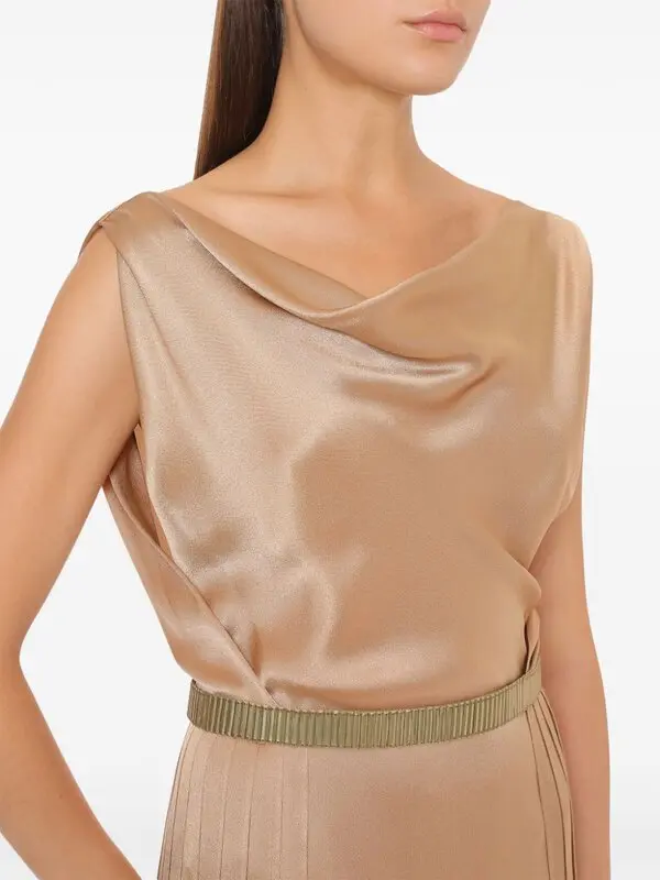 Alberta Ferretti Belted Gown