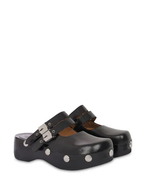 Philosophy Di Lorenzo Serafini Buckle-fastening Clogs - Black