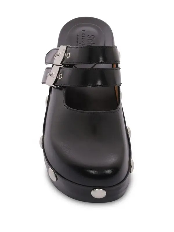 Philosophy Di Lorenzo Serafini Buckle-fastening Clogs - Black