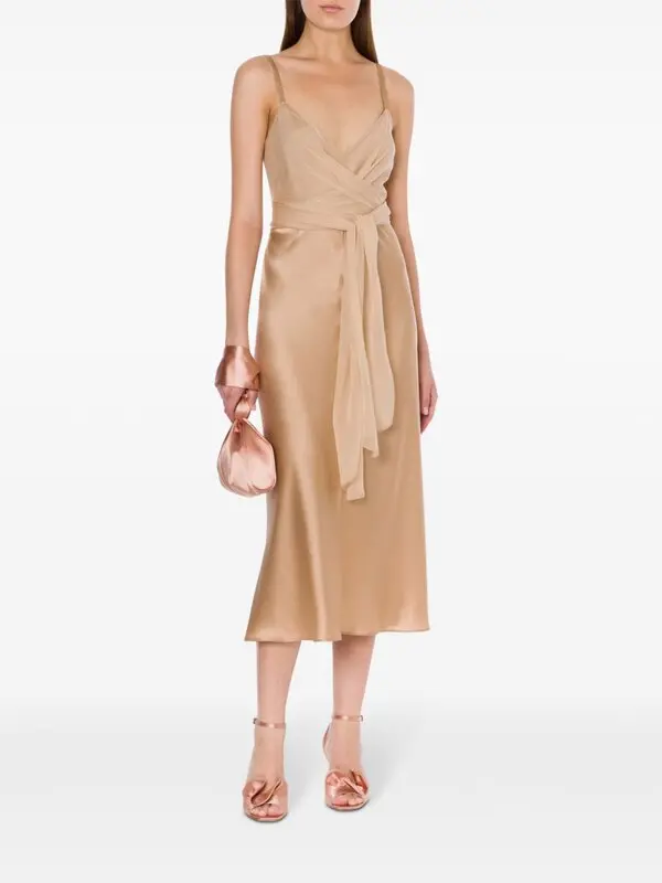 Alberta Ferretti Draped Midi Dress