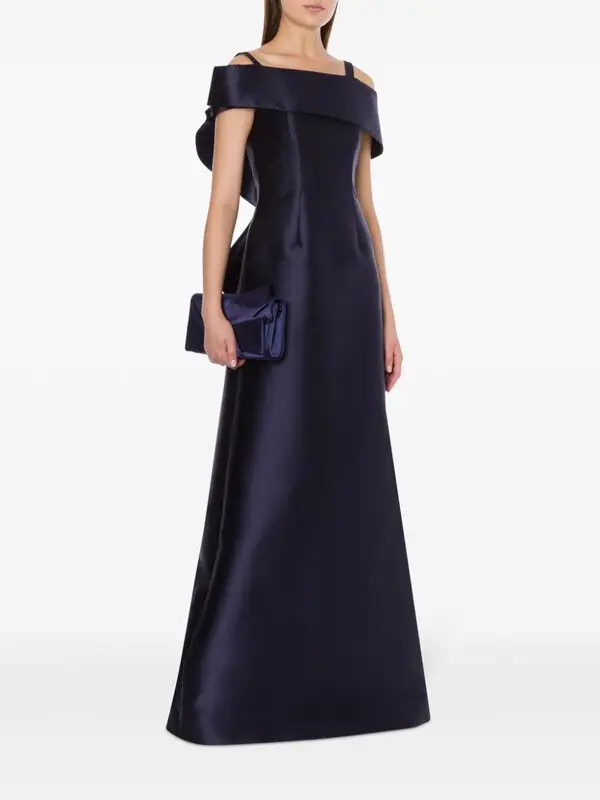 Alberta Ferretti Off-shoulder Flared Gown