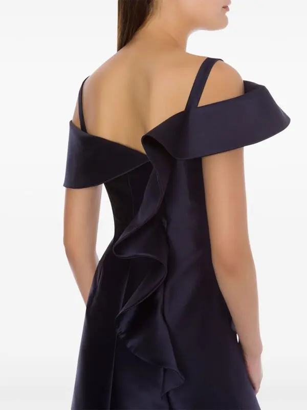 Alberta Ferretti Off-shoulder Flared Gown