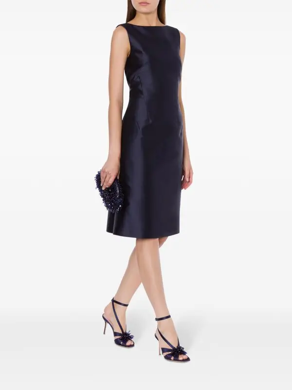 Alberta Ferretti Silk-satin Midi Dress
