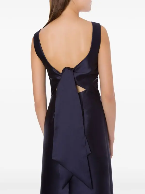 Alberta Ferretti Silk-satin Midi Dress