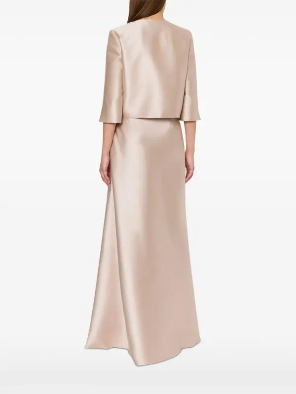 Alberta Ferretti Satin Jacket - Neutrals
