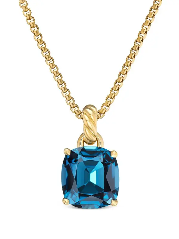 David Yurman 18kt Yellow And Topaz Pendant - Gold