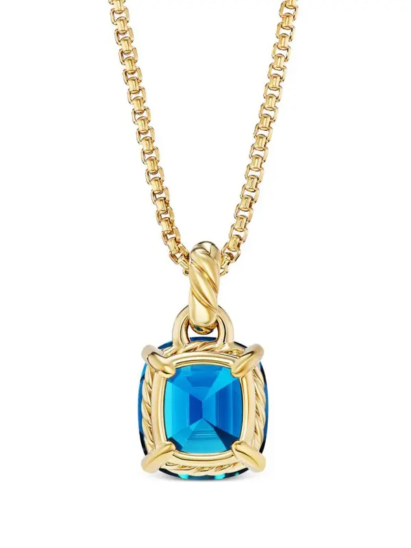 David Yurman 18kt Yellow And Topaz Pendant
