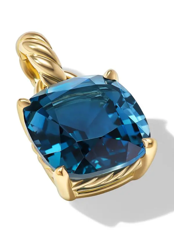 David Yurman 18kt Yellow And Topaz Pendant