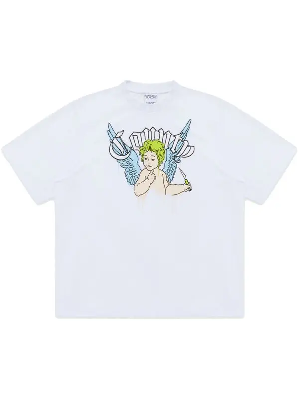 COUNTY OF MILAN County Angel T-shirt - White