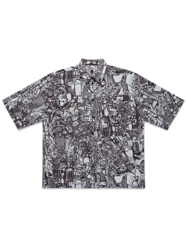 COUNTY OF MILAN Aop Shirt - Grey