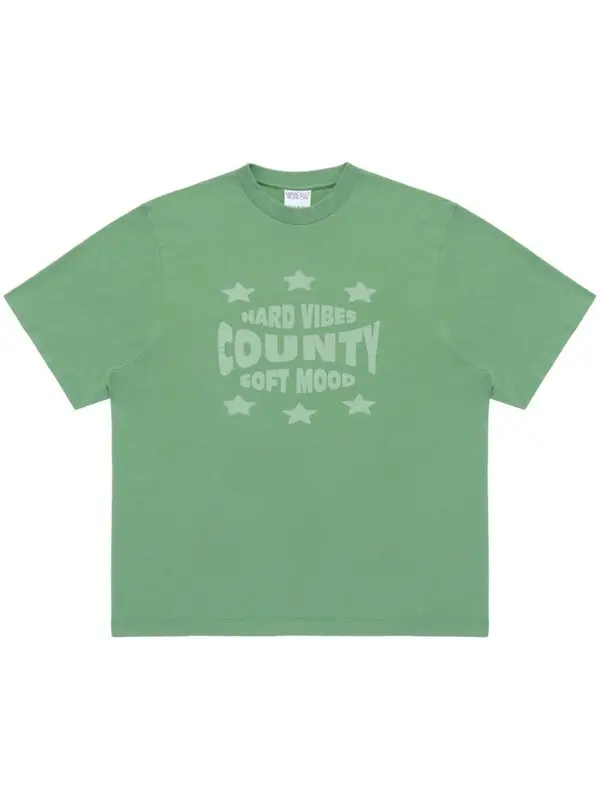 COUNTY OF MILAN Hard Vibes T-shirt - Green