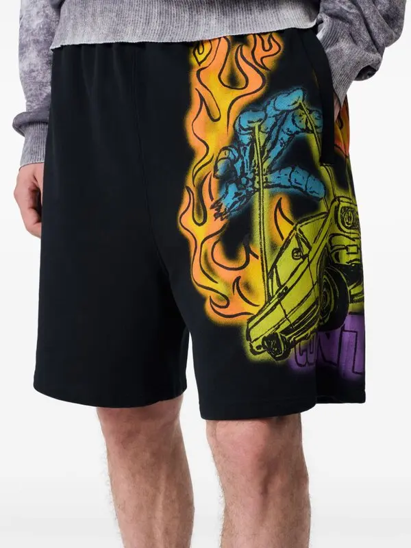 COUNTY OF MILAN Marcelo Burlon Flame Shorts
