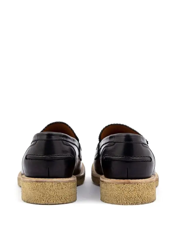 BUTTERO® Leather Loafers - Black